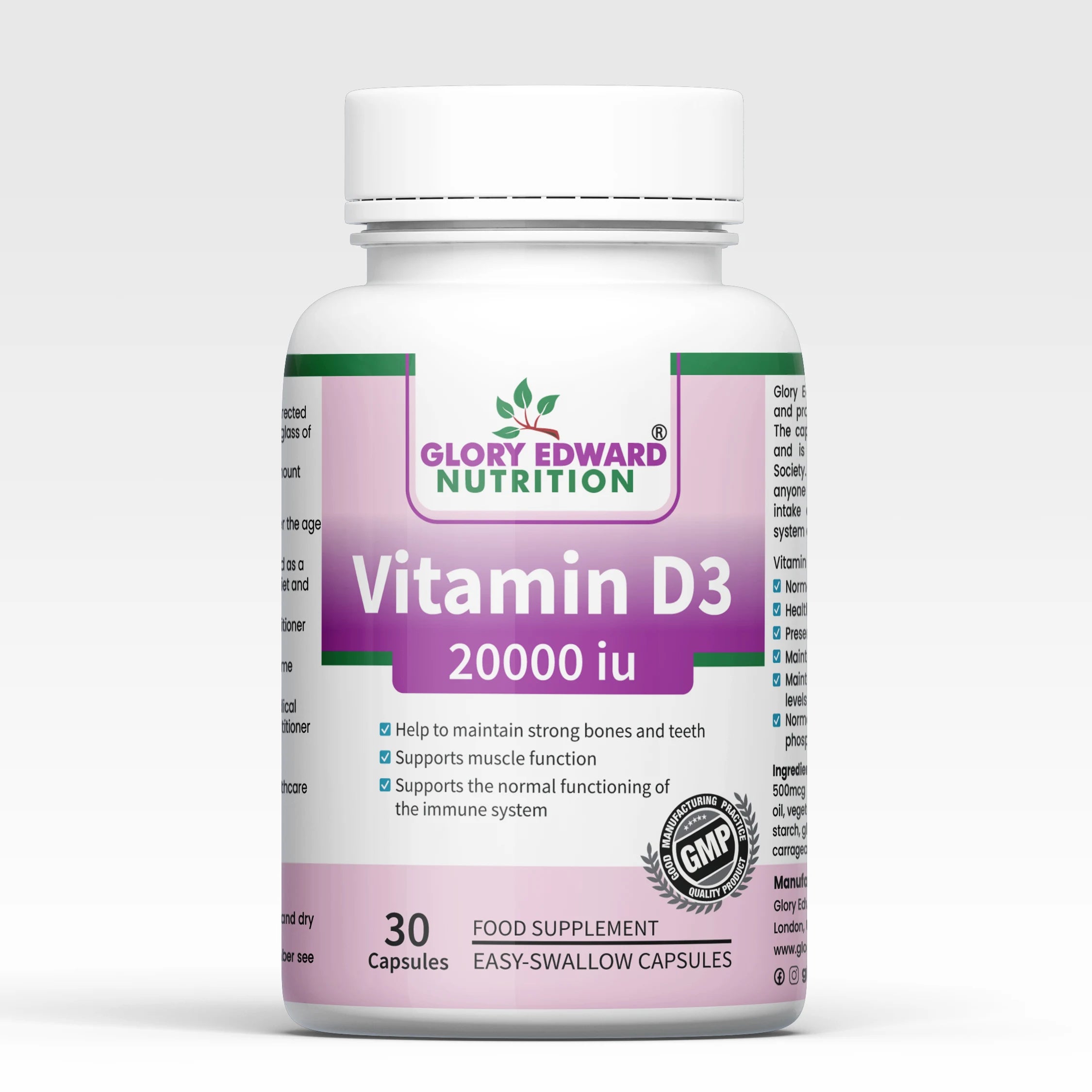 Glory Edward Vitamin D 200001u Capsules – Vivo Nutrients